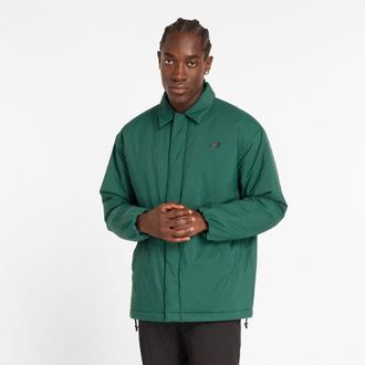 New Balance Herren Coaches Jacket in Gr&uuml;n, Nylongewebe, Gr&ouml;&szlig;e S
