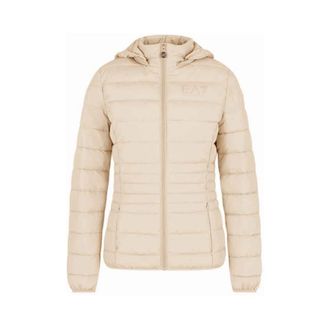 Emporio Armani Wattierte Jacke mit Kapuze - - Jackets - Damen - Beige - S