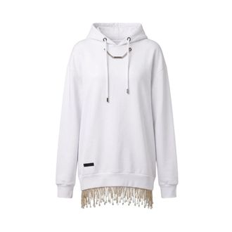 Philipp Plein Kapuzen-Sweatshirt - - Sweatshirts & Hoodies - Damen - Wei&szlig; - XL