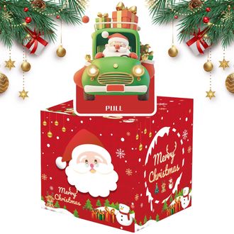 Generico Home Decorations For Family, Christmas Money Box, Fun Money Dispenser with 50 Pieces Transparente Bags, Friends Saving Eve Party Holiday New Year