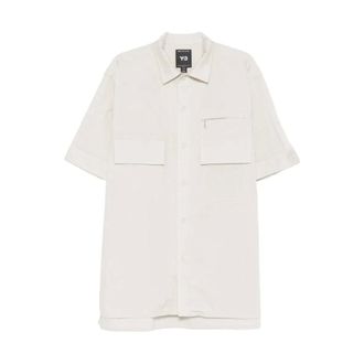 Yohji Yamamoto Short Sleeve Chemises - Homme - Chemises - Gris - Taille: S