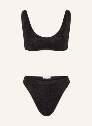 Os&eacute;ree Bustier-Bikini Lumiere Sporty Mit Glitzergarn schwarz