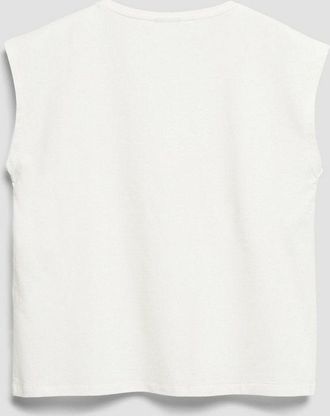 s.Oliver Kurzarmshirt T-Shirt Jersey-Shirt mit Stickerei und Pailletten