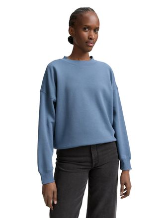 Tom Tailor Damen 1048336 Loose Fit Sweatshirt, 28969-Dusty Denim Blue, S