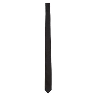 Balmain Homme, Accessoires, Noir, Taille: ONE Size Cravate fine en soie &agrave; monogramme PB Labyrinthe
