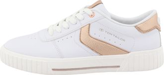 Tom Tailor Tom Tailor Damen 7490060003 Sneaker, White-Rose-Gold, 36 EU