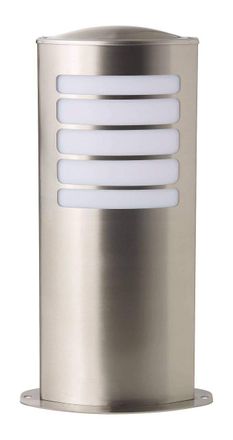 Brilliant Lampe Todd Au&szlig;ensockelleuchte 40cm edelstahl | 1x A60, E27, geeignet f&uuml;r Normallampen (nicht enthalten) | IP-Schutzart: 44 - spritzwassergesch&uuml;tzt