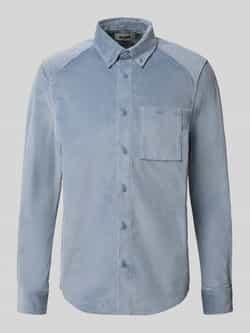 Drykorn Slim Fit Freizeithemd aus Cord mit Button-Down-Kragen