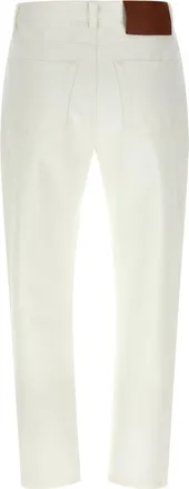 Victoria Beckham High-Waist Straight-Leg Jeans - Cream