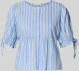 Tom Tailor Denim Relaxed Fit Bluse aus Baumwoll-Viskose-Mix