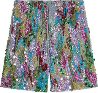 Dries Van Noten Homme, Shorts, Multicolore, Taille: M Shorts Orn&eacute;s de Sequins