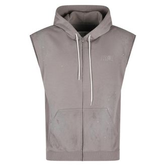 Maison Margiela Vintage &auml;rmellose Sweatjacke mit Kapuze - - Sweatshirts & Hoodies - Herren - Grau - XS