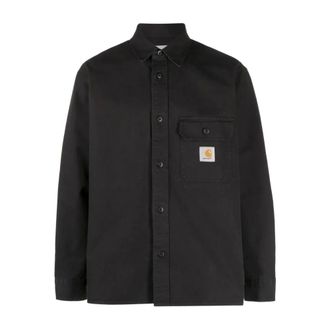 Carhartt Work in Progress Homme, Vestes, Noir, Taille: M Reno Shirt Jac