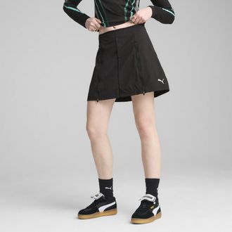 Puma Jupe tiss&eacute;e &agrave; zip DARE TO Femme, V&ecirc;tements, Noir, L