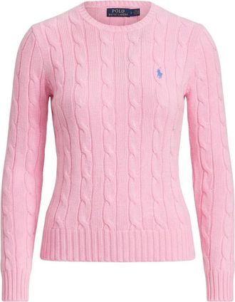 Polo Ralph Lauren Femme, Pulls, Rose, Taille: 42 FR Cable Knit Sweater