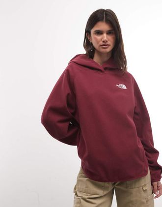 The North Face polaire &agrave; capuche Oxara bordeaux-Rouge