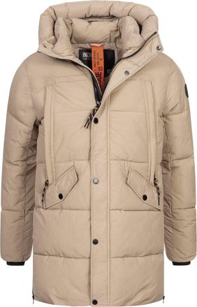 Indicode Herren Kasper Herrenparka mit Kapuze | Wintermantel für Männer Cornstalk, XXL