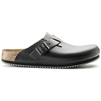 Birkenstock Klassischer Leder-Clog - - Shoes - Herren - Schwarzk - 38 EU