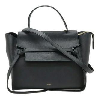 Celine Pre-owned Sac banane en cuir grain&eacute; 2way - Femme - Pre-owned - Noir - Taille: ONE Size