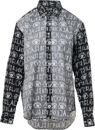 Comme Des Garçons Filip Pagowski Hemd mit grafischem Print - Schwarz