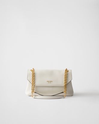 Prada Doux Medium Schultertasche aus Leder