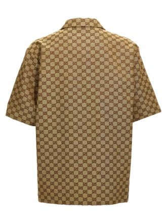 Gucci Mens Beige Linen Blouse