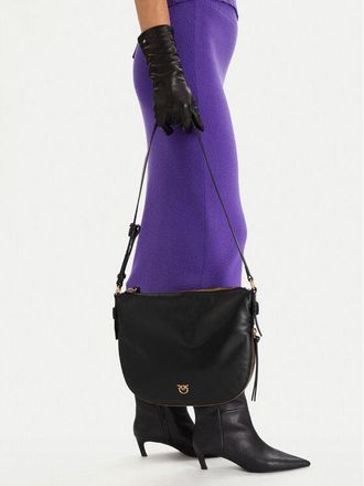 Pinko Handtasche Hobo Zip Around Classic AI 25-26 PLTT 105113 A0QO Schwarz