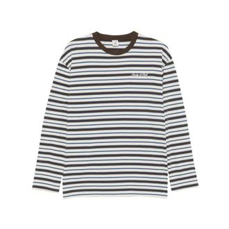 Sporty & Rich Signature Logo Longsleeve - Femme - Tops - Multicolore - Taille: 40 FR