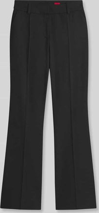 HUGO BOSS Regular Fit Schlaghose mit B&uuml;gelfalten Modell Hiso