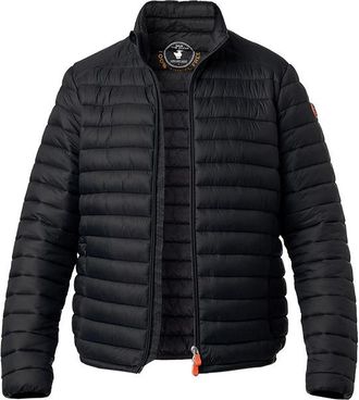 Save The Duck Herren Steppjacke schwarz Mikrofaser unifarben