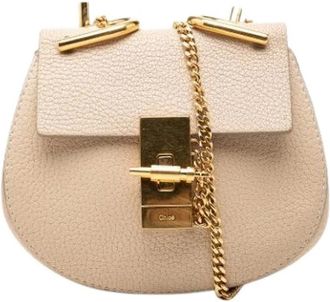 Chlo&eacute; Sac port&eacute; &eacute;paule Drew Pre-owned - Femme - Pre-owned - Beige - Taille: ONE Size