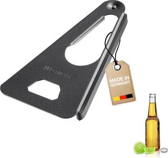 Westmark Universalöffner Twist Black Edition - Flaschenöffner & Deckelöffner für Schraubgläser, Drehverschlüsse & Flaschen - Anthrazit, 17 x 9,8 cm