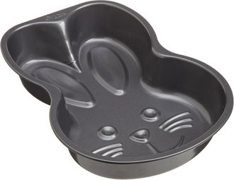 Wilton 0265630 Antihaft-Backform, Hase, 30,5 x 20 x 5 cm, silberfarben