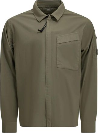 C.P. Company C.p. Company - Surchemise Logo - Homme - Vestes - Vert - Taille: M