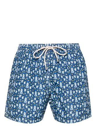 MC2 Saint Barth short de bain Lighting Micro - Bleu