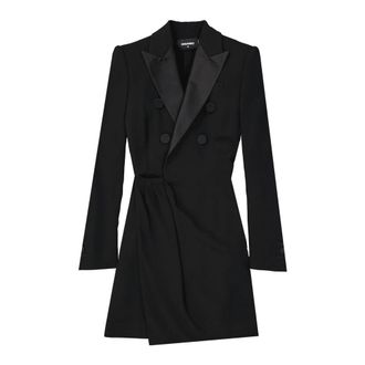 Dsquared2 Elegantes Midikleid mit Taschen - - Dresses - Damen - Schwarzk - M