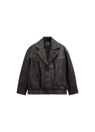 Mango Lederjacke