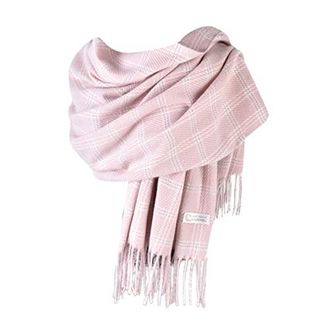 Generic Foulard Virucide pour d&eacute;sinfection de surface &Eacute;paissir &Eacute;charpe chaude &agrave; franges en fourrure synth&eacute;tique Noir, Rose, taille unique