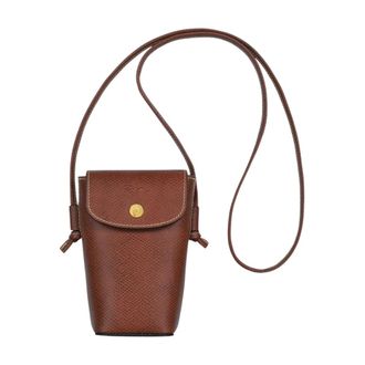 Longchamp &Eacute;tui pour t&eacute;l&eacute;phone &Eacute;pure avec lacet - Femme - Accessoires - Brun - Taille: ONE Size