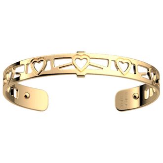 Les Georgettes Manchette Coeur dor&eacute;e 8 mm