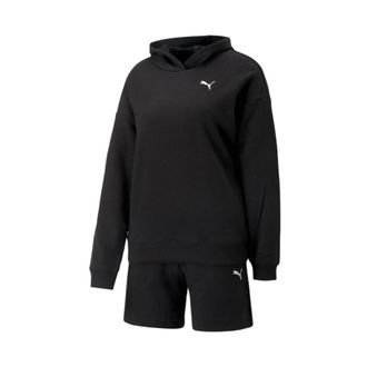 Puma Schwarzer Trainingsanzug Damen Lounge Set - - Sport - Damen - Schwarzk - L