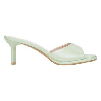 Estro & Luminara Femme, Chaussures, Vert, Taille: 38 EU Mules &agrave; Talons en Cuir