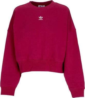 adidas Burgundy Legacy Crewneck Sweatshirt - - Sport - Damen - Rot - 2XL