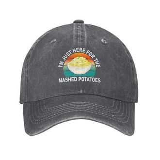 Generic Je suis Juste L&agrave; pour La Pur&eacute;e De Pommes De Terre. Femme Homme Casquette Trucker Athl&eacute;tique Hip-Hop Cap R&eacute;tro Ancien Trucker Caps pour Cyclisme Ext&eacute;ri