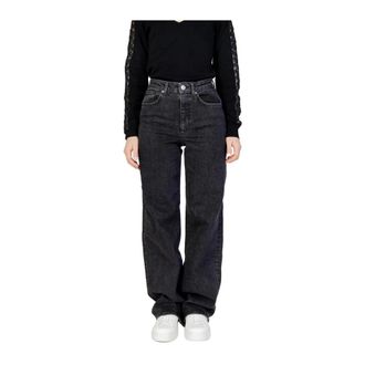 Only High Waisted Wide Leg Jeans - - Jeans - Damen - Schwarzk - W31 L32