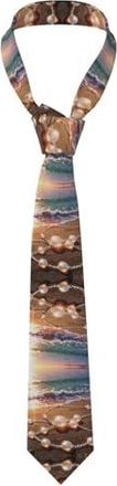 Generic Cravate Homme Impression De Belles Perles De Mer Business Cravate Casual Confortable Cravates Pour Hommes, Pour Travail, F&ecirc;te, DAffaires