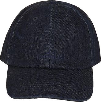 Stone Island Homme, Accessoires, Bleu, Taille: ONE Size Baseball Cap