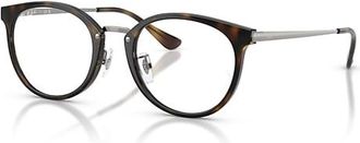 Ray-Ban Rb7266d Optics Gunmetal Fassung Klar Glas Polarisiert 49-20