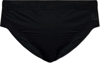Balmain Homme, Maillots de bain, Noir, Taille: 2XL Slip de Bain
