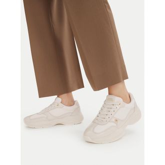Tommy Hilfiger Sneakers Tommy Hilfiger Modern Runner Shiny Leather FW0FW09413 Beige